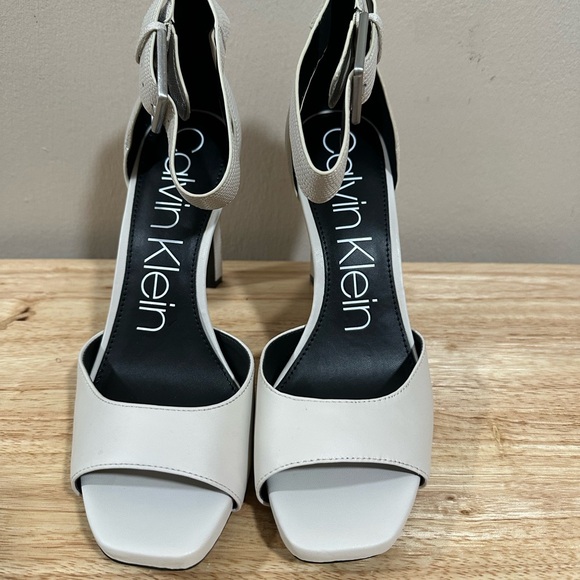 Calvin Klein | Shoes | Calvin Klein Elegant Cream Heels | Poshmark
